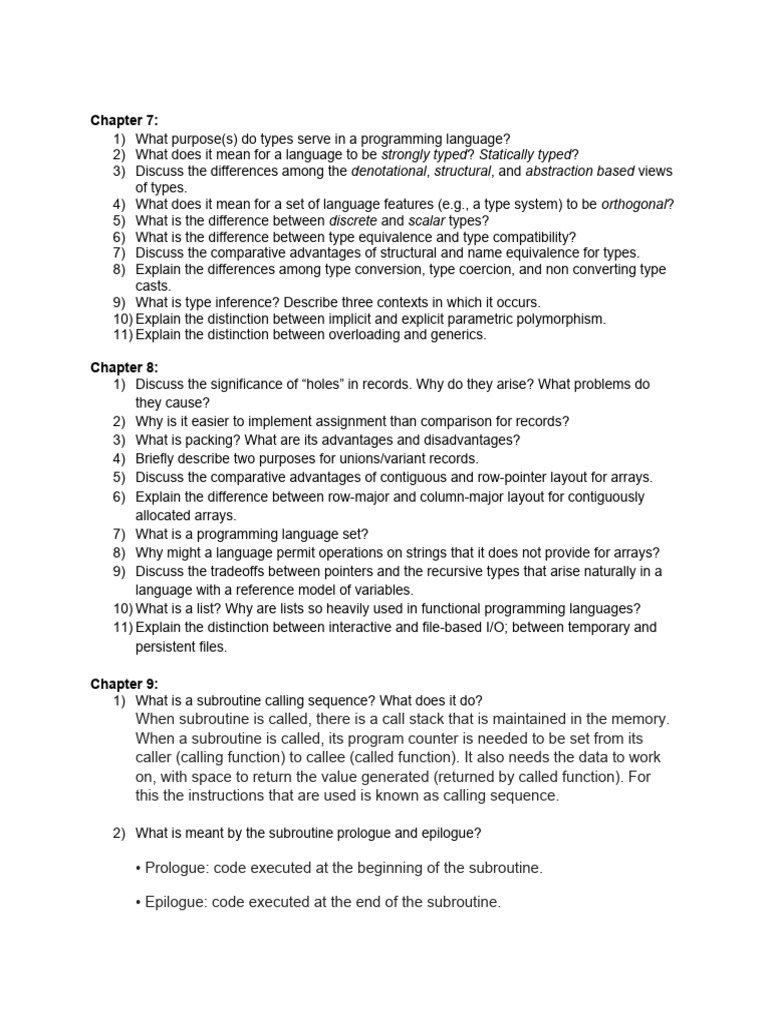 Bản sao của Final Exam - Questions | PDF | Parameter (Computer ...