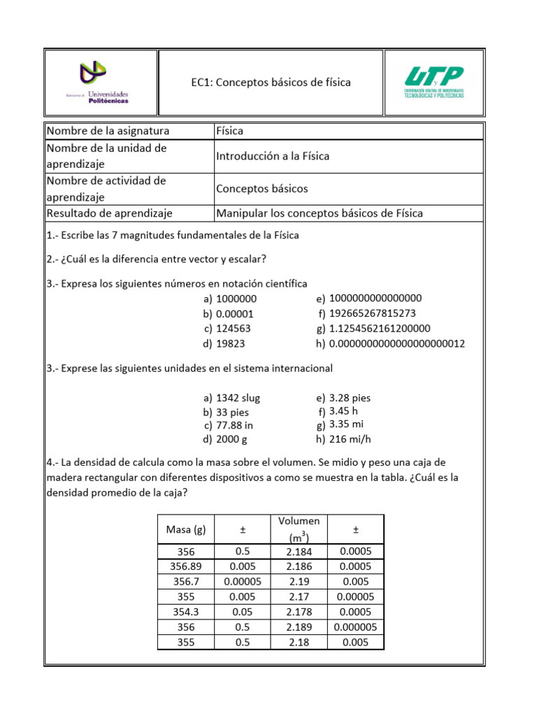 EC1 Conceptos Básicos | PDF