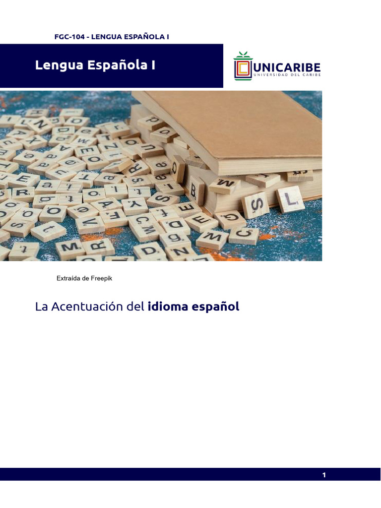 Unidad 3. Recurso 2. Acentuación Del Idioma Español | PDF | Lingüística ...