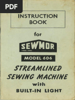 Sewmor 606 Manual | PDF