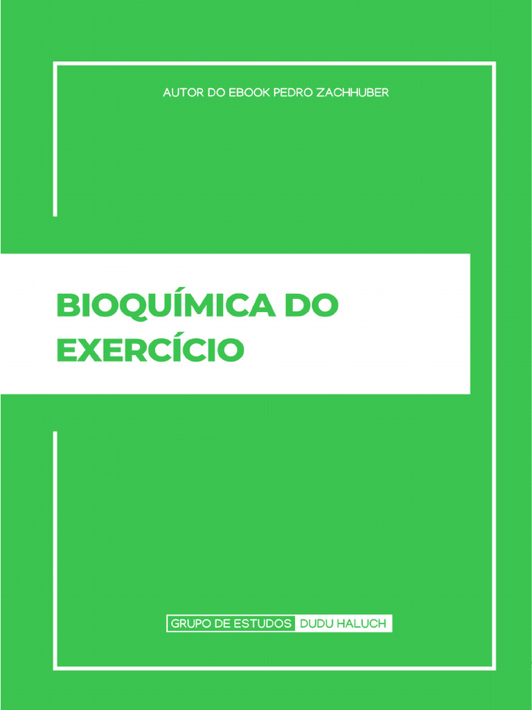 Bioquímica Do Exercício | PDF | Glicolise | Enzima