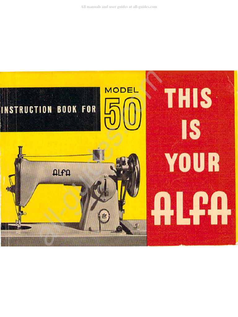 Alfa Sewing Machine Manuals Guide | PDF