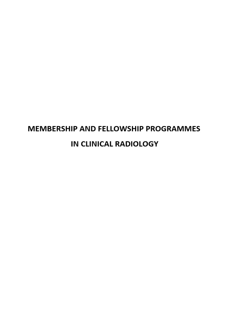 Radiology Curriculum | PDF | Radiology | Radiography