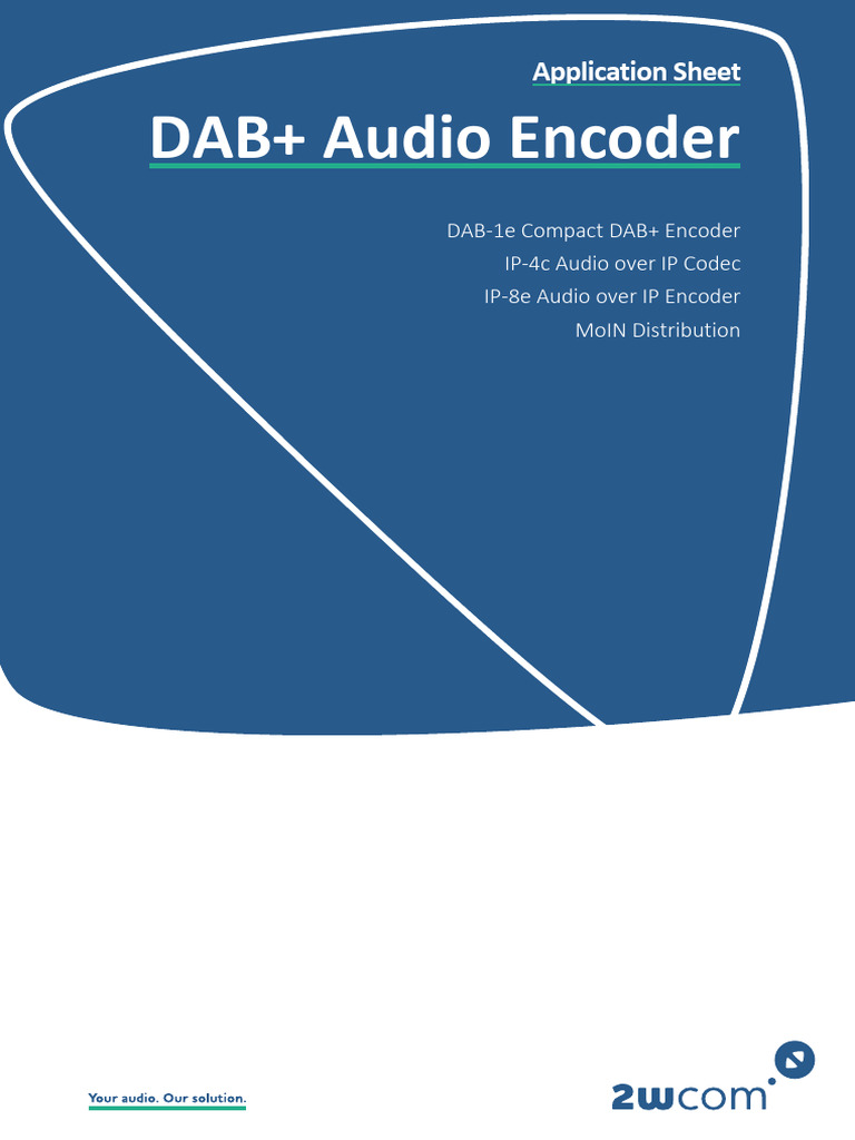 Appnote DAB Audio Encoder Datasheet | PDF