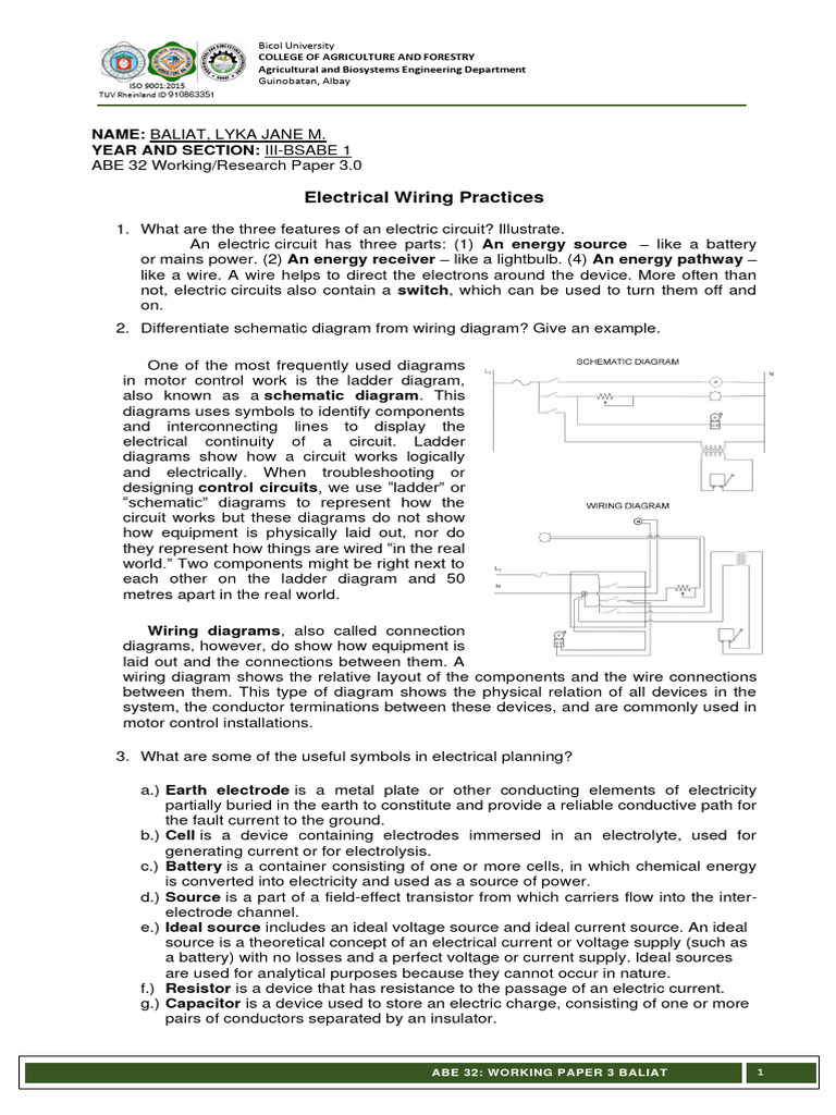 Electrical Wiring Practices Overview | PDF | Fuse (Electrical ...