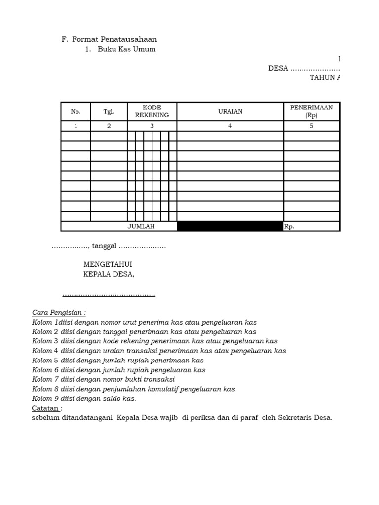 3bku Desa Contoh Pdf 