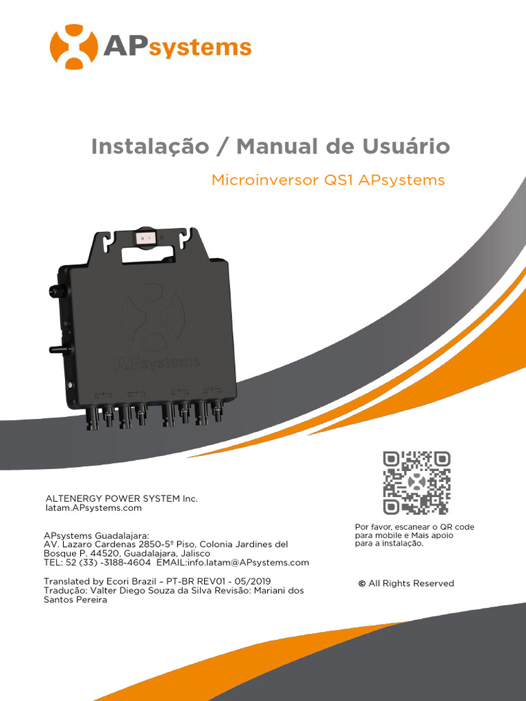 Apsystems Microinverter qs1 For Latam User Manual - PT - Rev1.3 - 2021 7 23 | PDF | Rede de ...