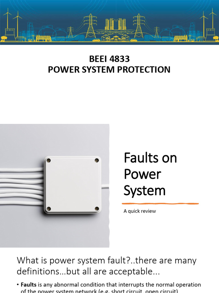 02 Power System Fault | PDF | Systems Engineering | Safety