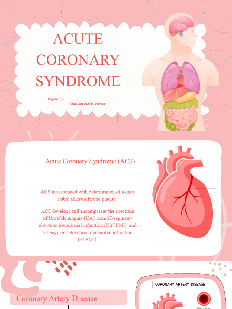 Acute Coronary Syndrome | PDF | Coronary Artery Bypass Surgery ...