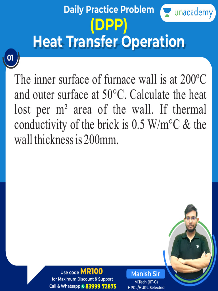 HEat Transfer DPP 46 | PDF | Heat Transfer | Thermal Insulation