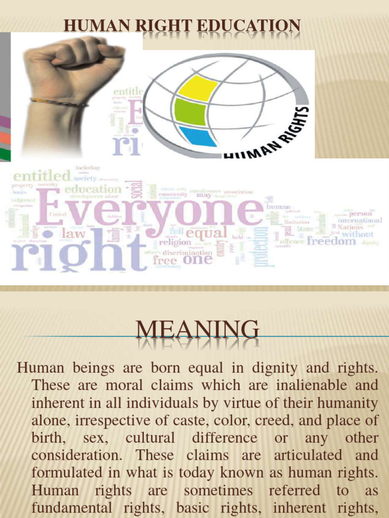 humanrighteducation-180902201246 | PDF | Human Rights | Government And ...