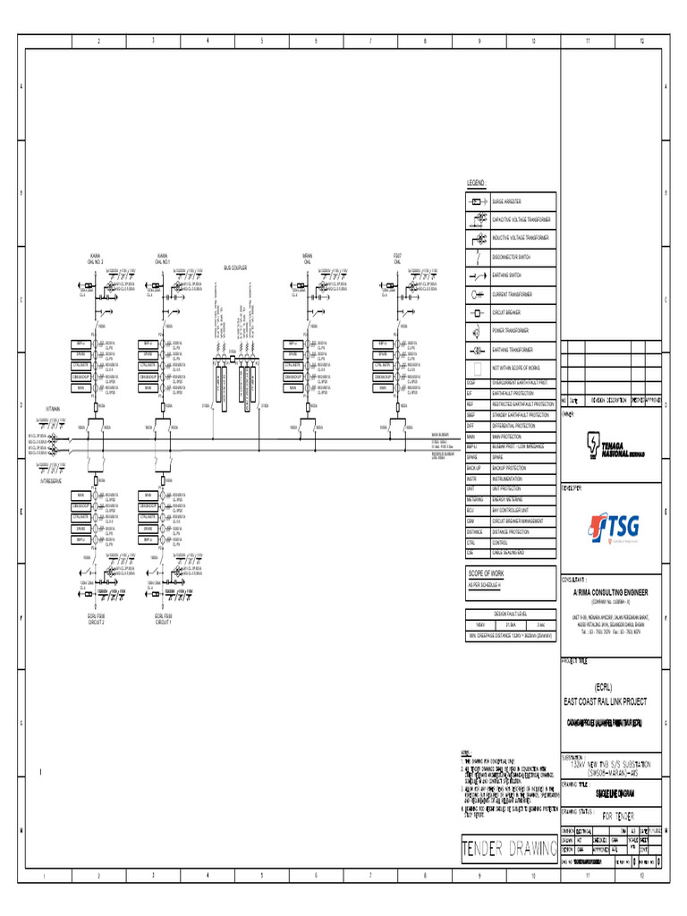 FS08 - Elec - Tender Drawing | PDF | Electrical Substation | Transformer