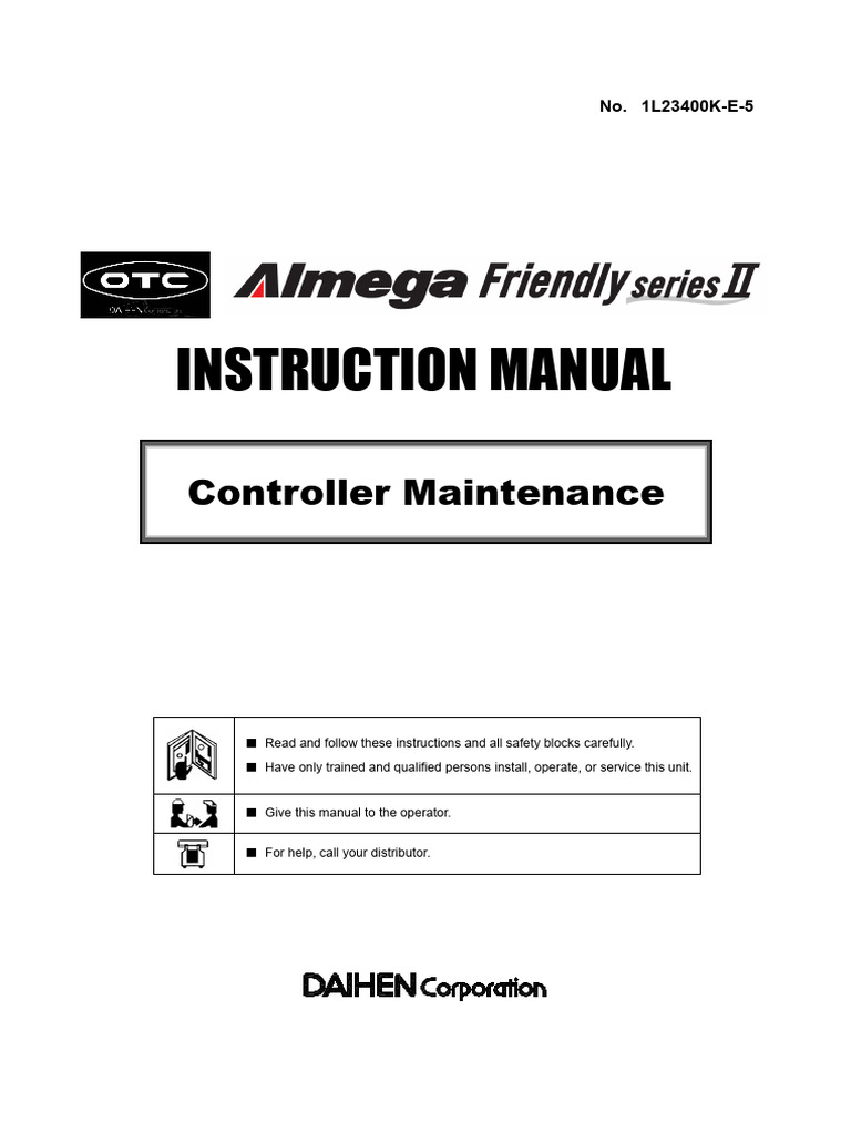 Instruction Manual: Controller Maintenance | PDF | Power Supply | Input ...