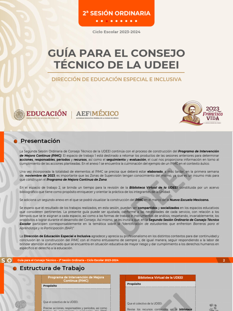 2a Sesión-CT-UDEEI | PDF | Educación especial | Inclusión (Educación)