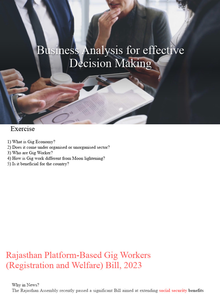 Rajasthan Gig Workers Welfare Bill 2023 | PDF | Welfare | Water