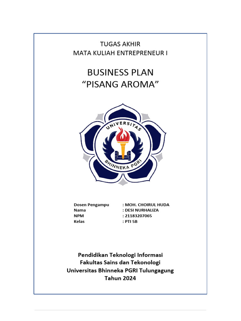 Tugas Business Plan | PDF | Bisnis