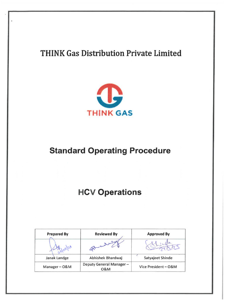SOP - HCV Operations | PDF