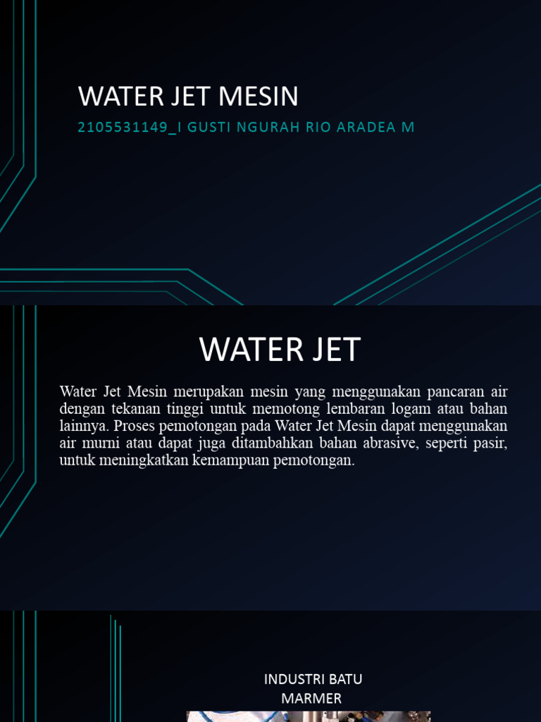 Water Jet Mesin | PDF