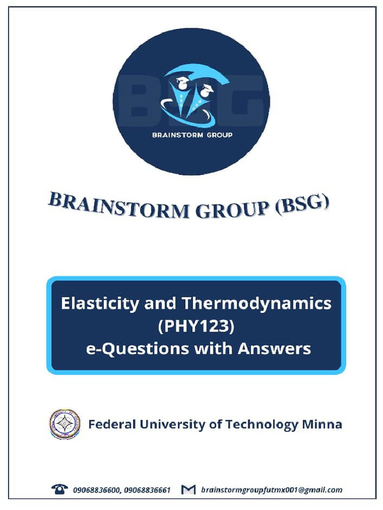 BSG PHY123 EQuestions and Answer | PDF