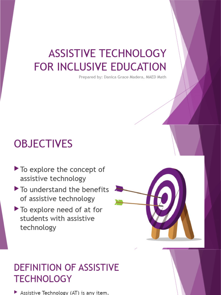 Assistive Technology For Inclusive Education | PDF