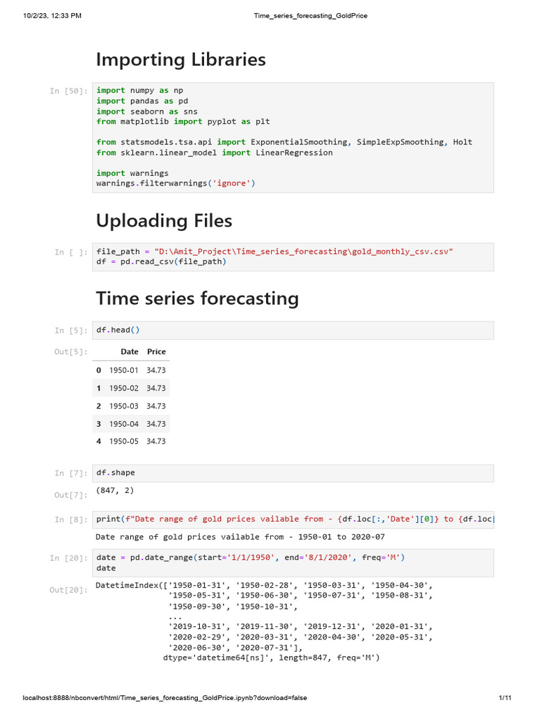 Importing Libraries: Import As Import As Import As From Import As From ...