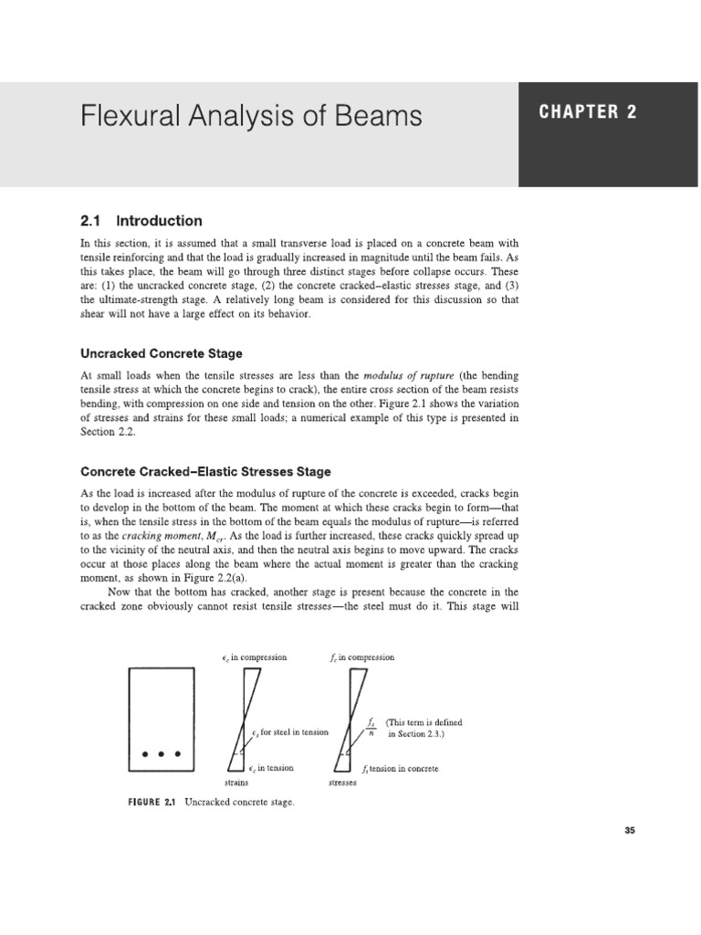 Chapter 2 Flexural Analysis of Beams | PDF
