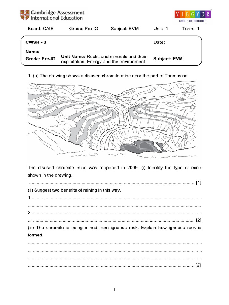 CWSH 1 - GrPREIG - EVM - QP | PDF