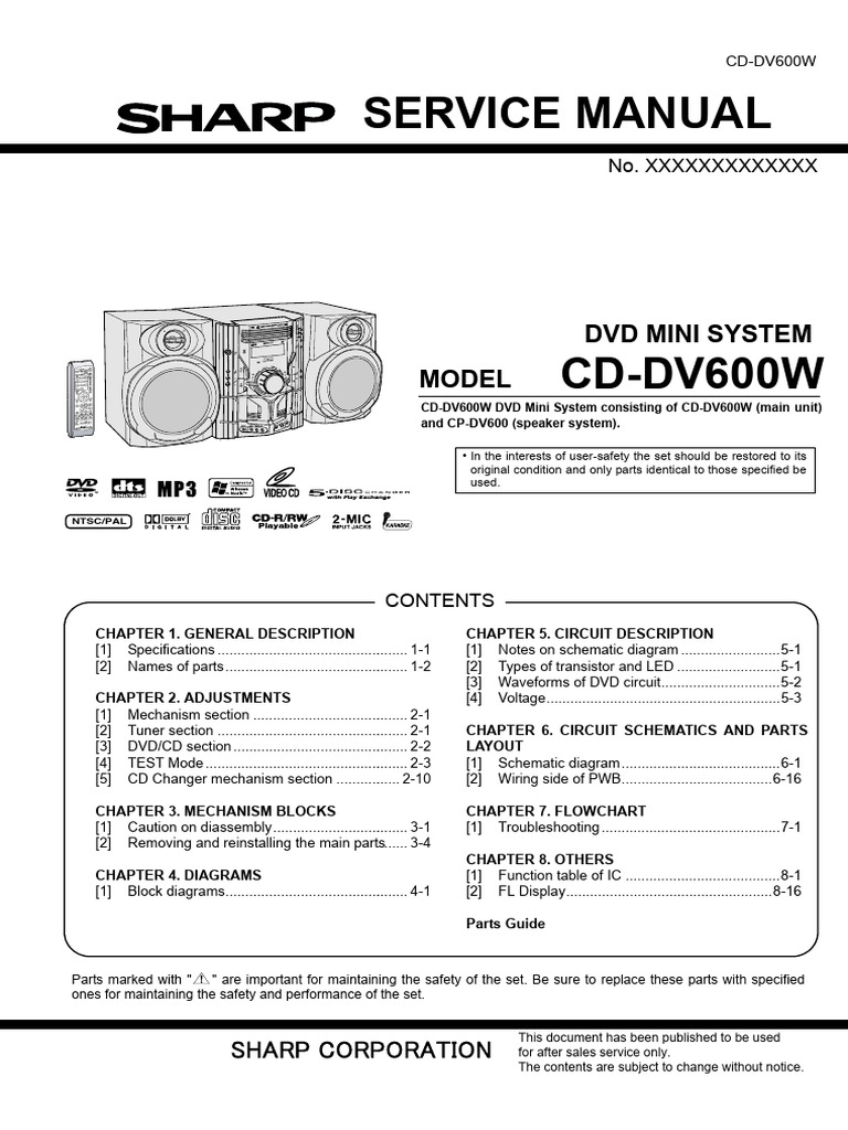 Sharp CDDV600W P1-5 | PDF | Compact Disc | Sampling (Signal Processing)