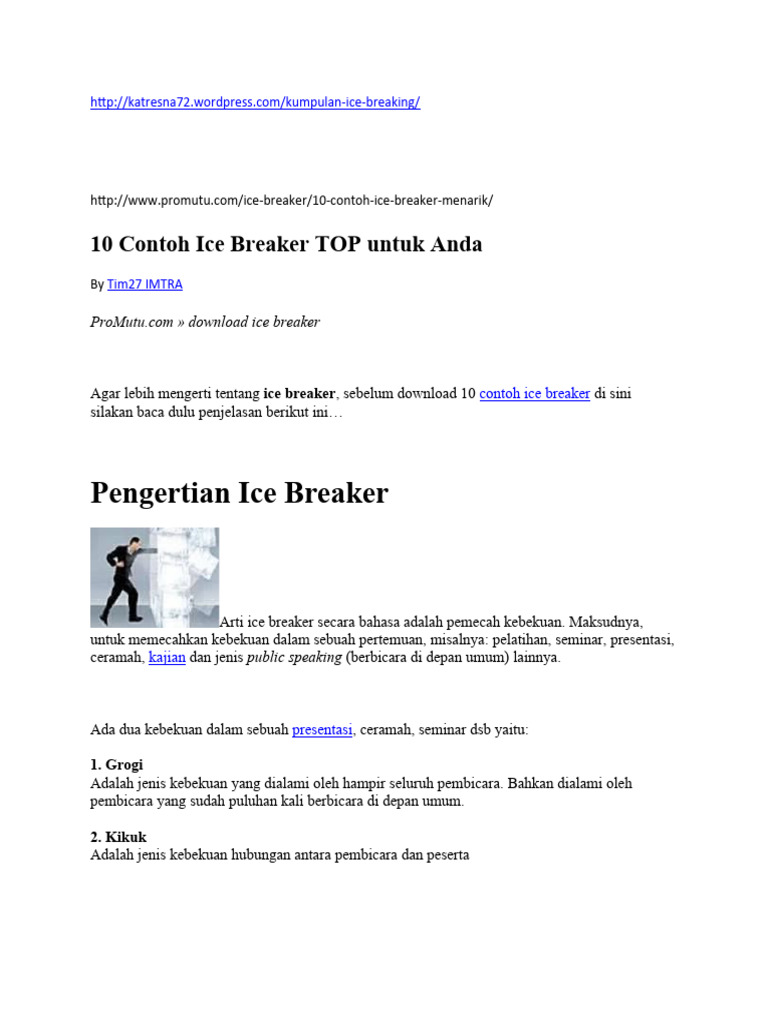 Ice Breaking | PDF