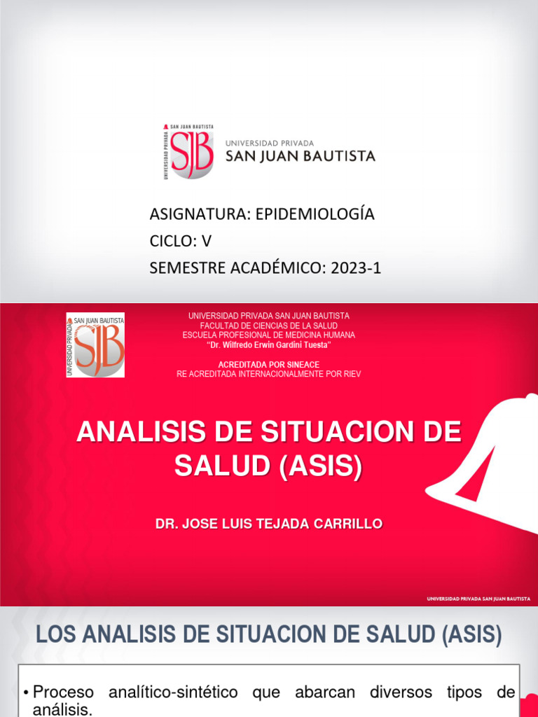 7° CLASE. ASIS 2023-1 | PDF | Epidemiología | Planificación