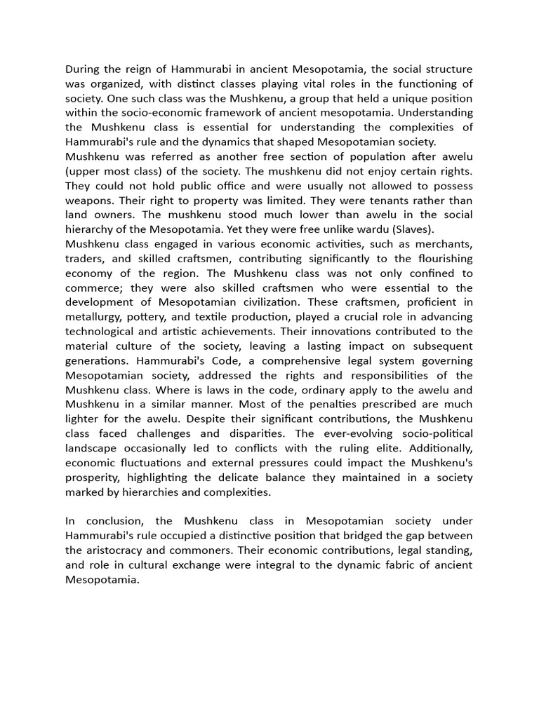 During The Reign of Hammurabi in Ancient Mesopotamia | PDF