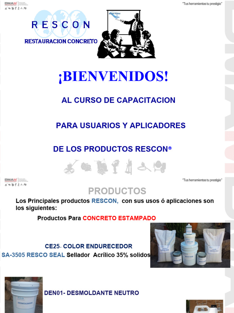 Curso de Capacitacion Rescon | PDF | Hormigón | Agua