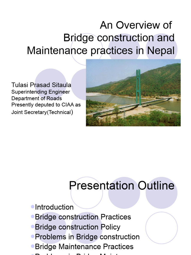 Bridge Construction and Maintenance in Nepal | PDF | Bridge | Road