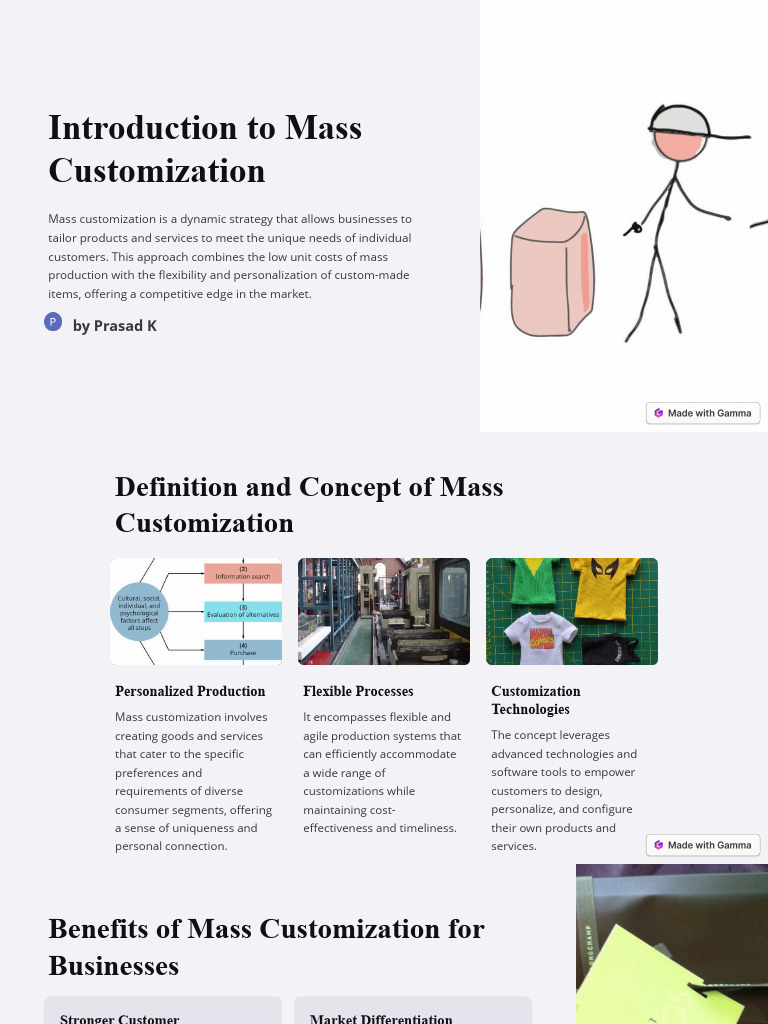 Mass Customization: Strategies & Benefits | PDF | Customer Satisfaction ...