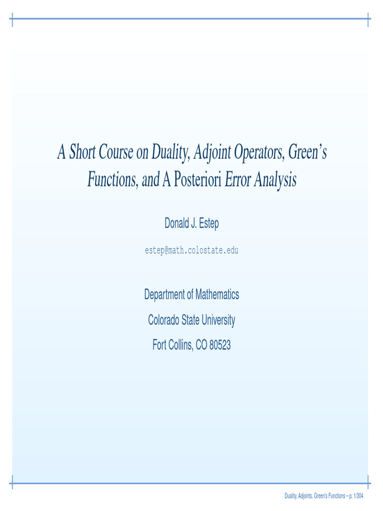 Ad Joint Course | PDF | Hilbert Space | Linear Map