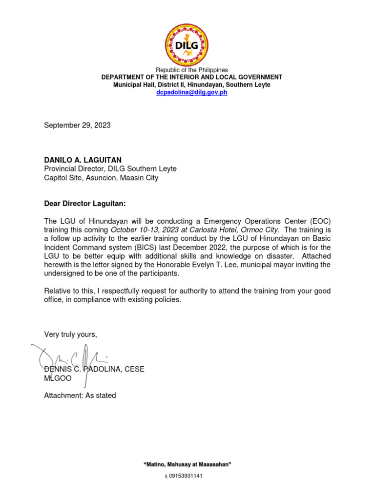 Letter Request EOC | PDF
