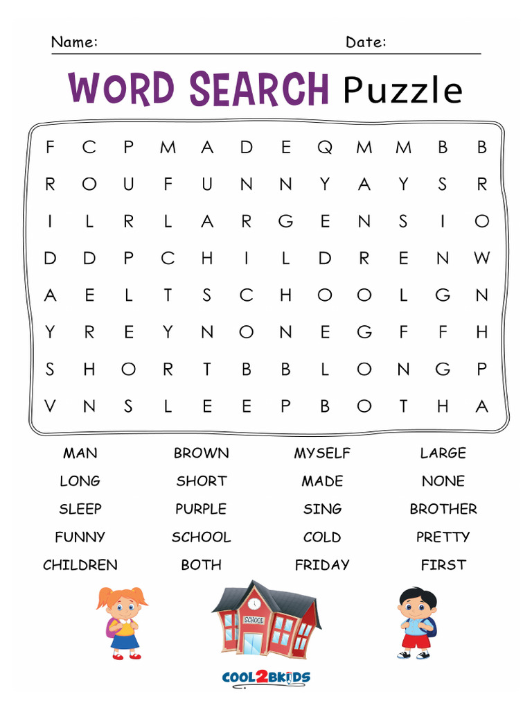 Second Grade Word Search | PDF