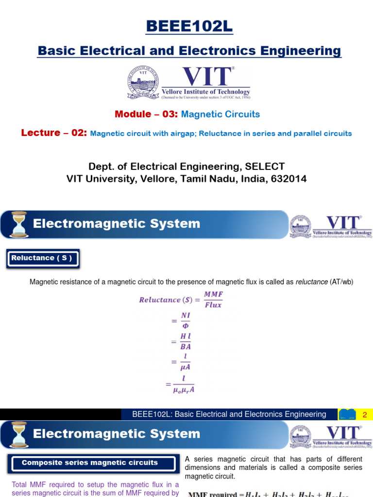 FALLSEM2023-24 BEEE102L TH VL2023240107791 2023-10-26 Reference-Material-I | PDF | Inductor ...