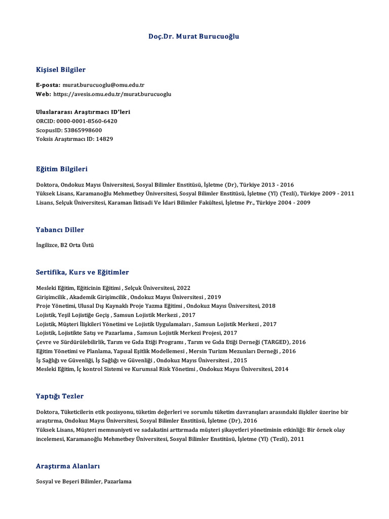 Murat Burucuoğlu | PDF