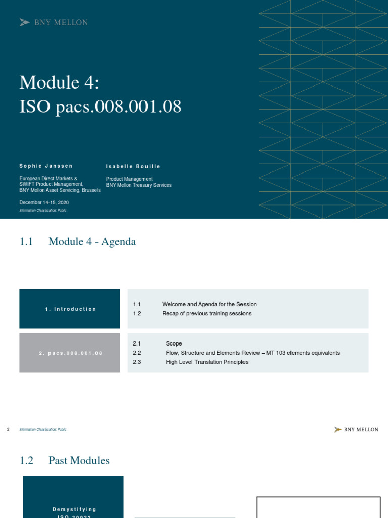 ISO 20022 pacs.008.001.08 Training Guide | PDF | Payment System | Payments