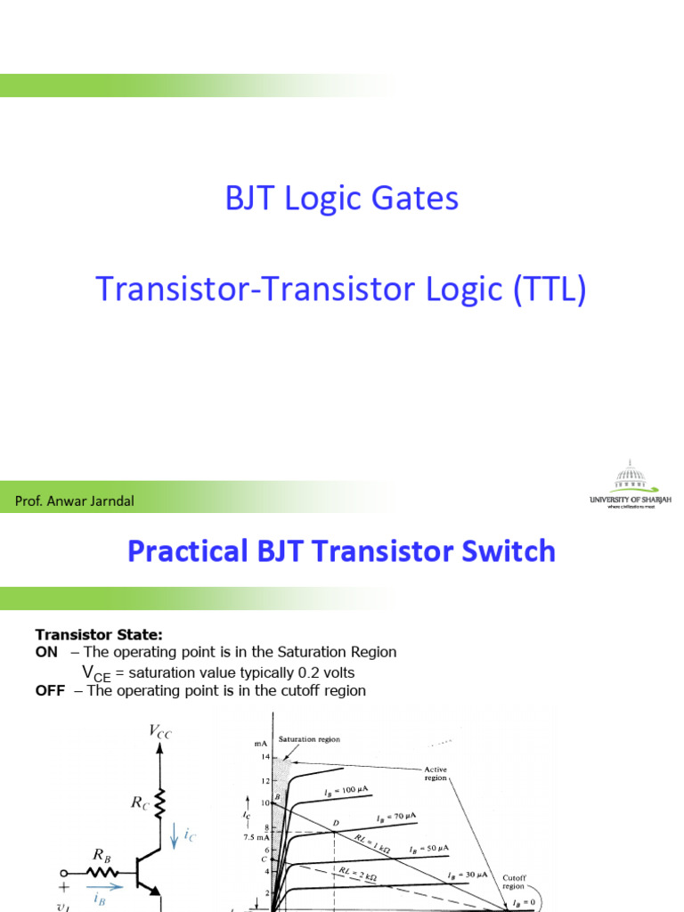 L12 - BJT - Logic Gates | Download Free PDF | Logic Gate | Bipolar ...