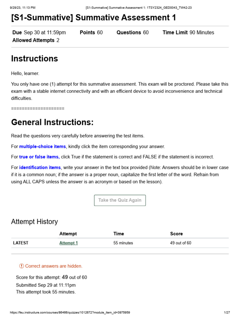 S1-Summative-Summative-Assessment-1_-1TSY2324_GED0043_TW42-23 (1) | PDF ...