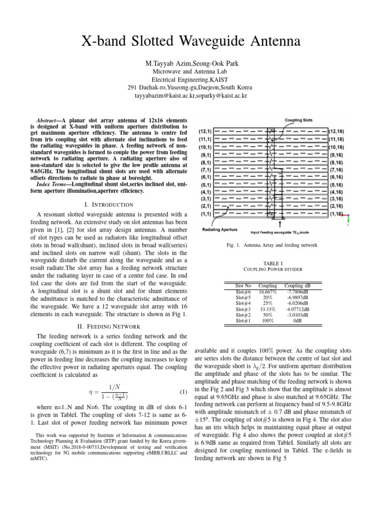 Wa1p 22 | PDF | Antenna (Radio) | Waveguide
