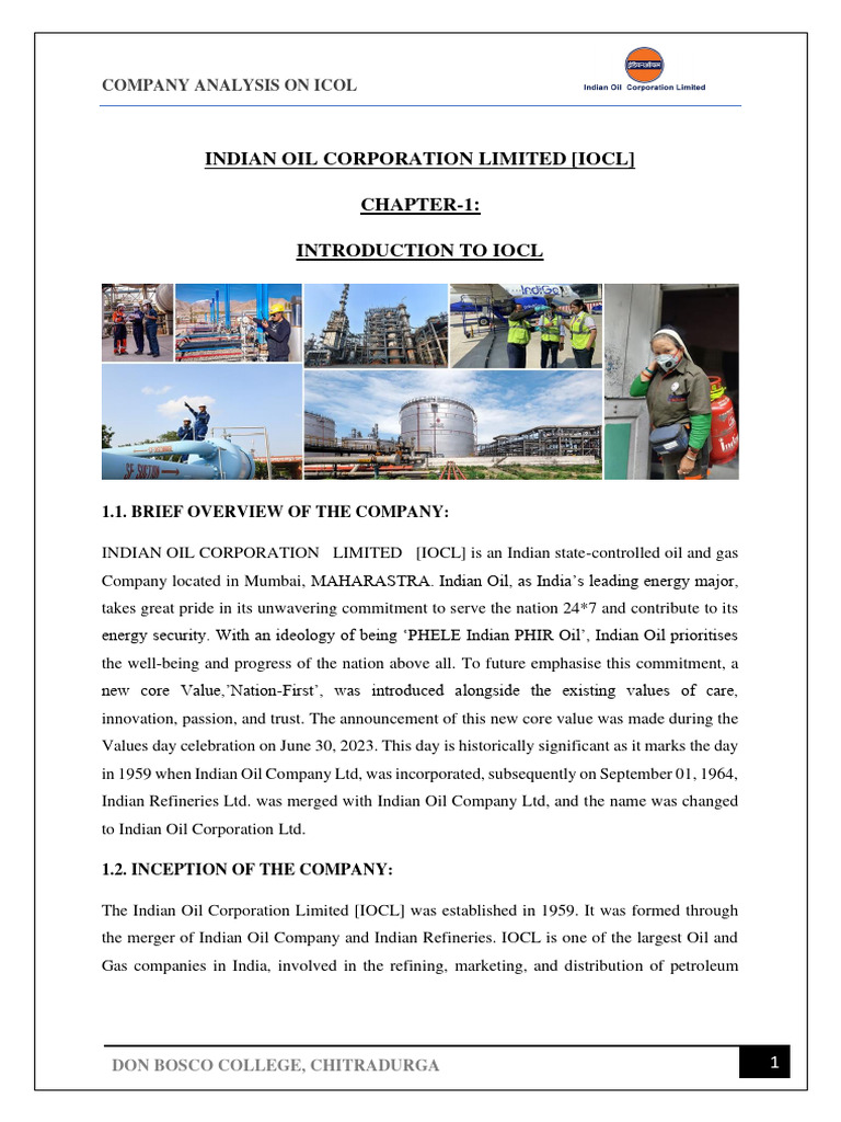 Iocl Final Report | PDF | Equity (Finance) | Expense