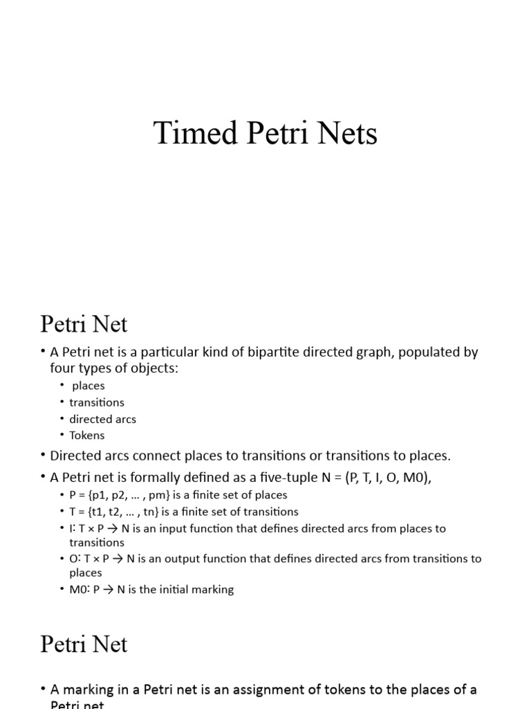 Timed Petri Nets | PDF