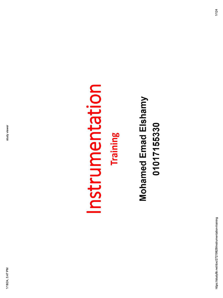 Instrumentation PPT 2 | PDF