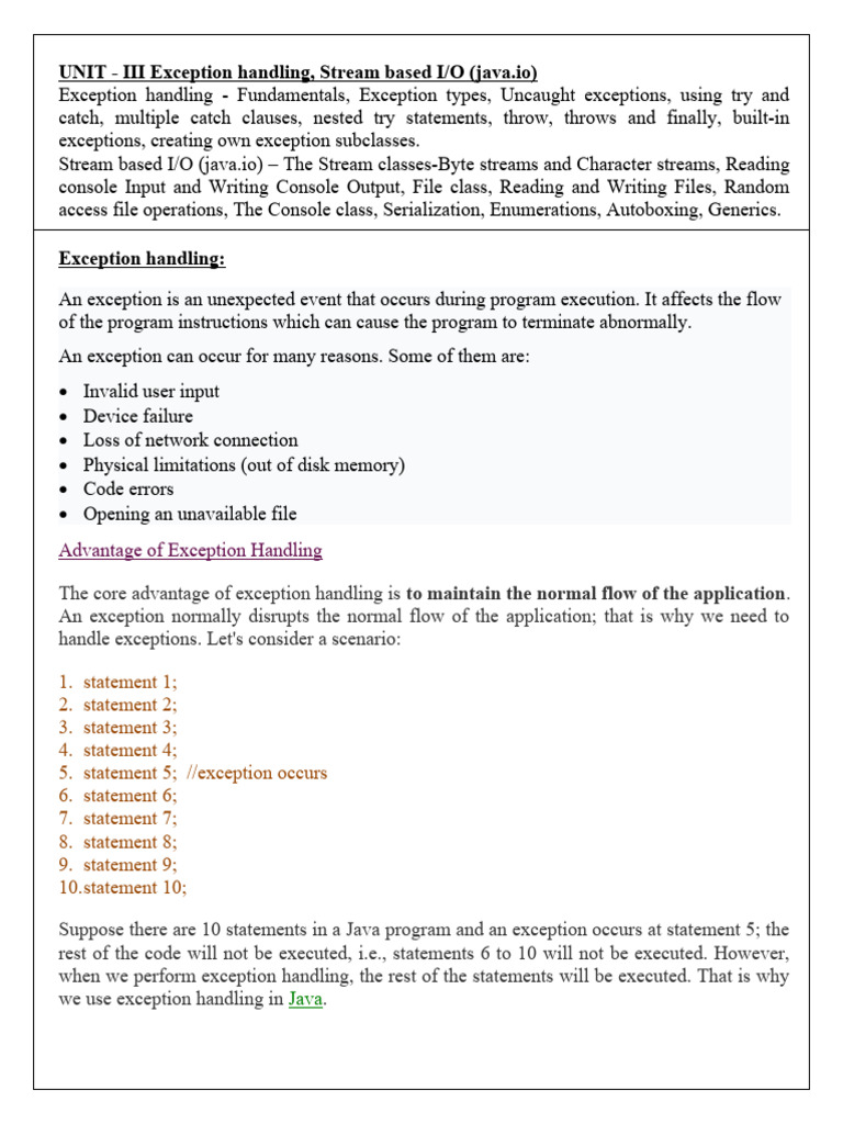 Java Unit3 Pdf Class Computer Programming Method Computer Programming 