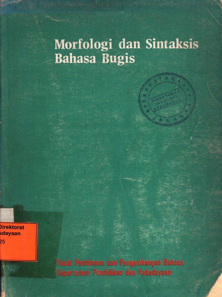 Morfologi Dan Sintaksis Bahasa Bugis | PDF