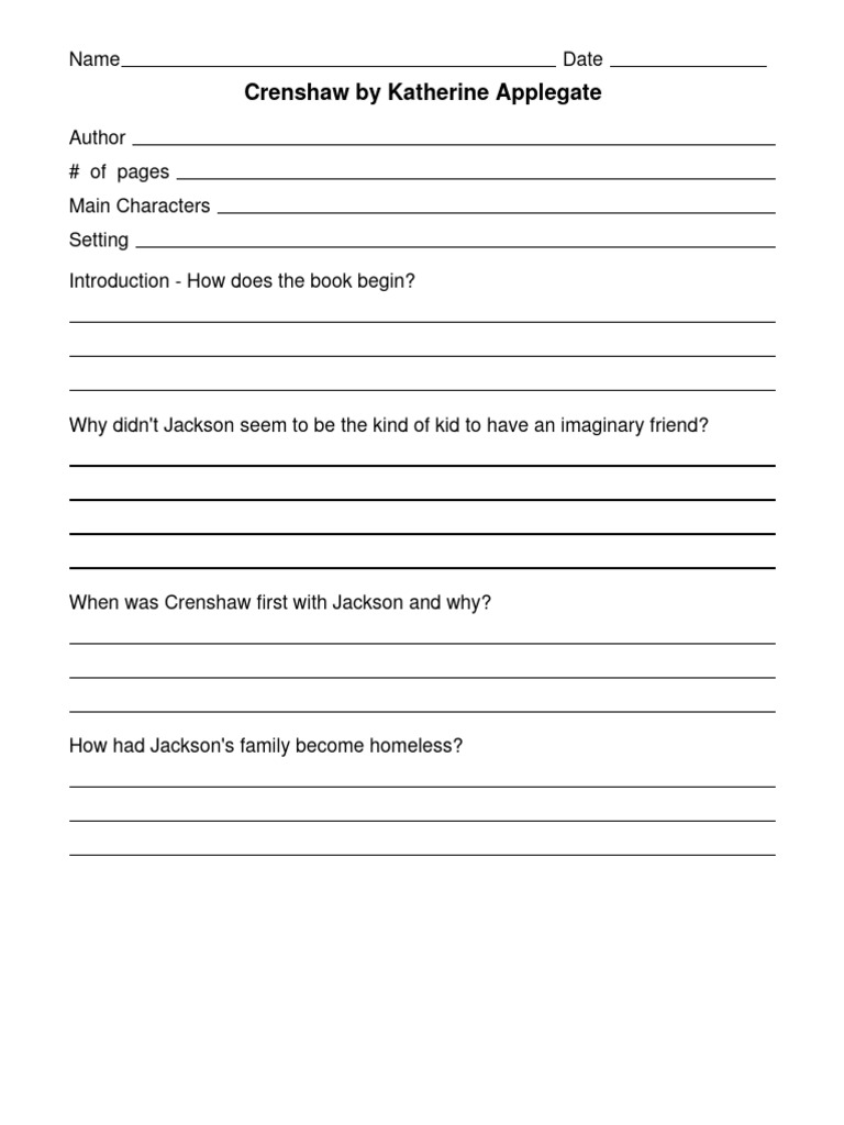 Crenshaw: Summary and Analysis | PDF