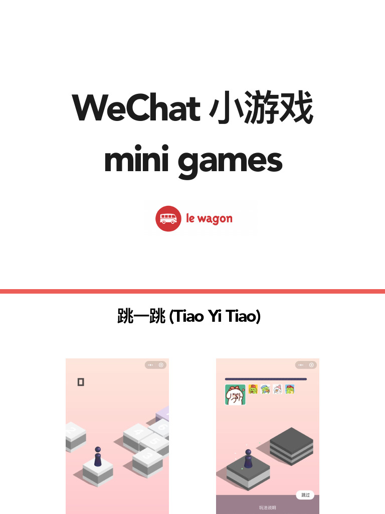 Le Wagon WeChat Mini Games 101 | PDF | Java Script | We Chat